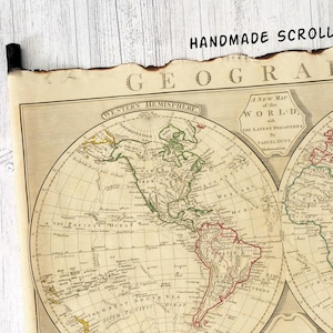 Map of the World 1794. by Cartographer Samuel Dunn, Geography or ...