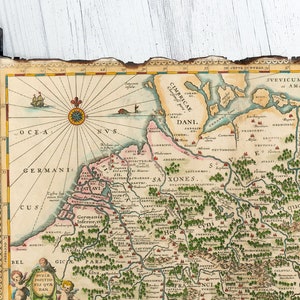 Germany Old Map, 1657 Jansson Map of Germany (germania), Antique Map of ...