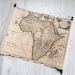 1687 Map of Africa on Handmade Scroll, L'africa, Old Map of Africa ...