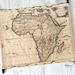 1687 Map of Africa on Handmade Scroll, L'africa, Old Map of Africa ...