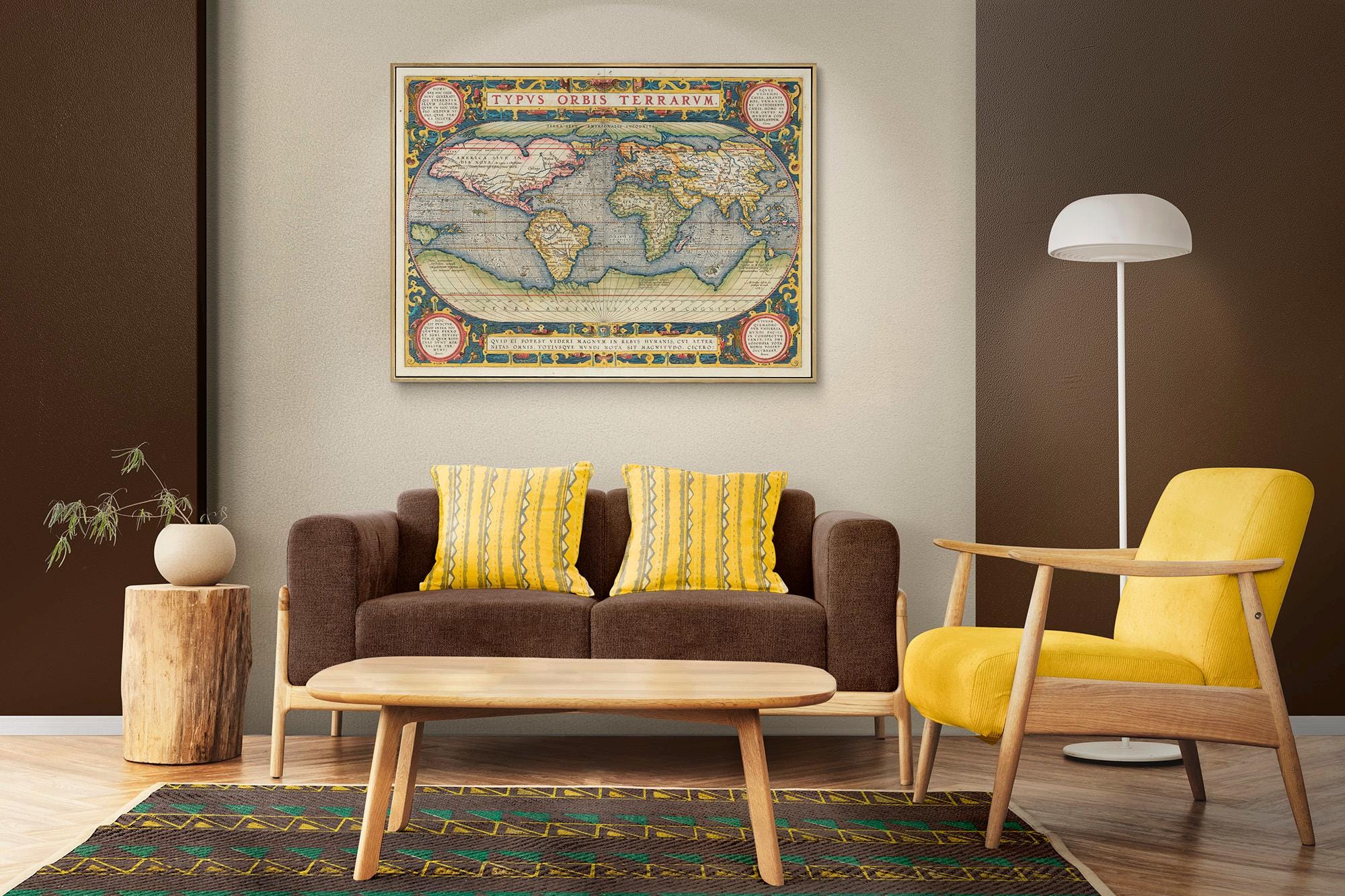 Old World Map 1595. Theatrum Orbis Terrarum - Typus Orbis Terrarum ...