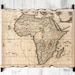 1687 Map of Africa on Handmade Scroll, L'africa, Old Map of Africa ...
