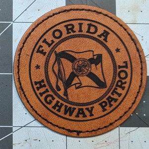 State Trooper Leather Patch Trucker Hat florida Highway Patrol - Etsy