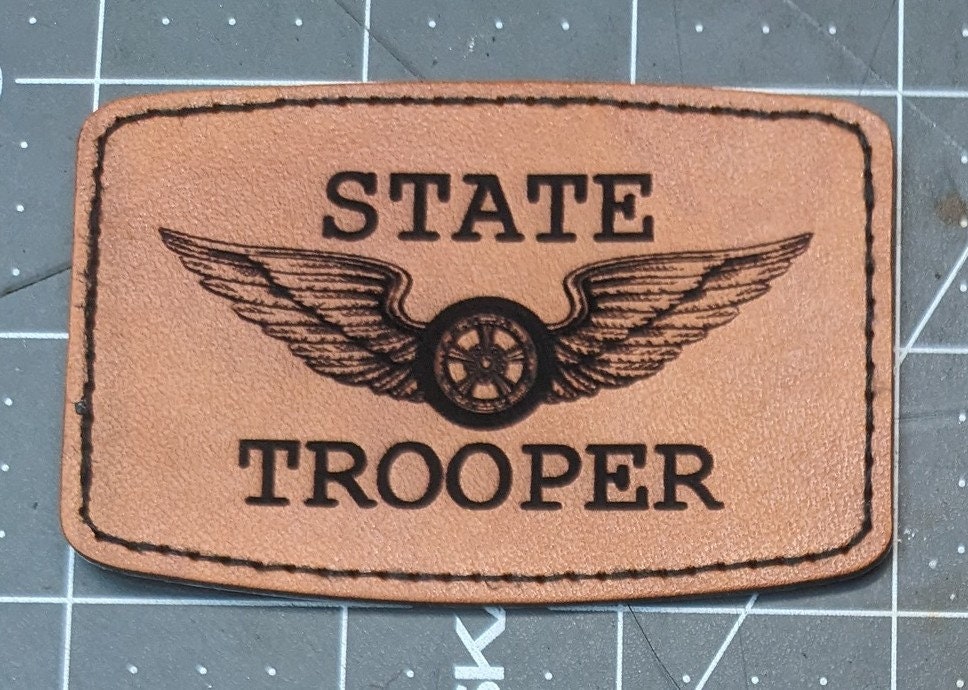State Trooper Leather Patch Trucker Hat florida Highway Patrol - Etsy