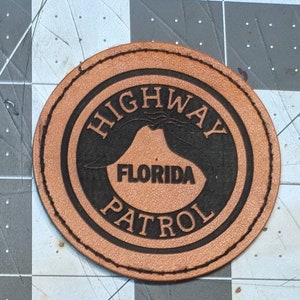 State Trooper Leather Patch Trucker Hat florida Highway Patrol - Etsy