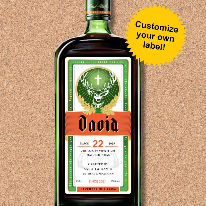 Liquor Bottle Label - Etsy