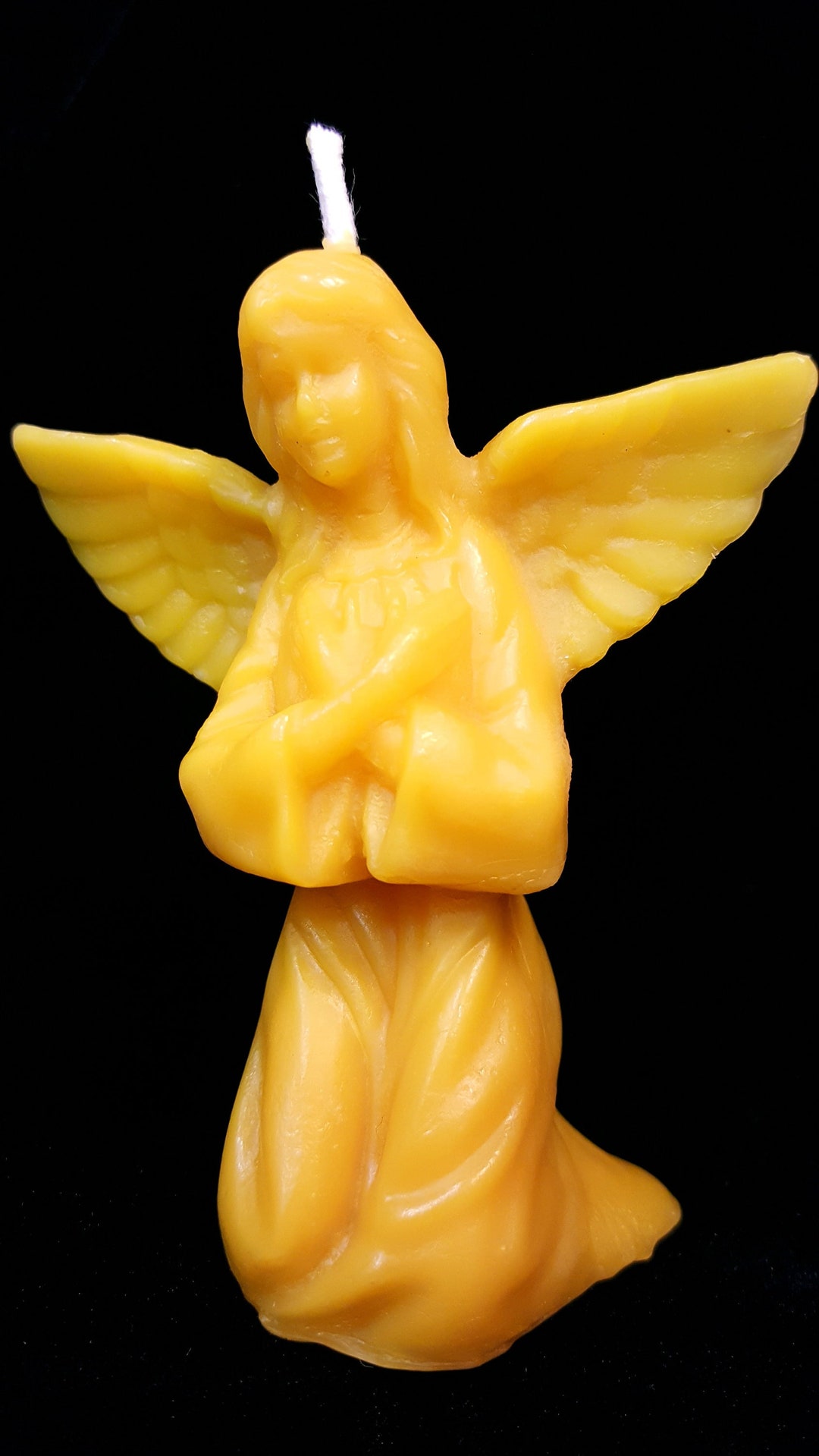 Beeswax Kneeling Angel Candle - Etsy