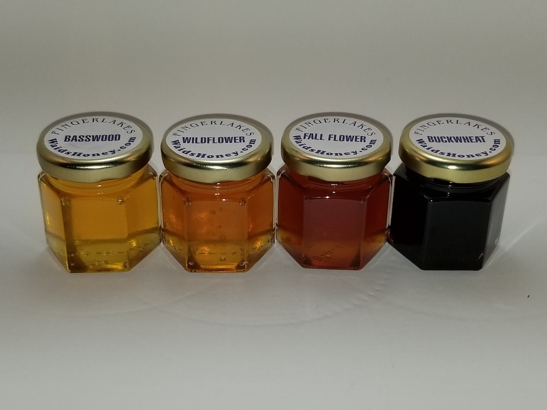 Honey Hexagon Jar - 2oz - Etsy