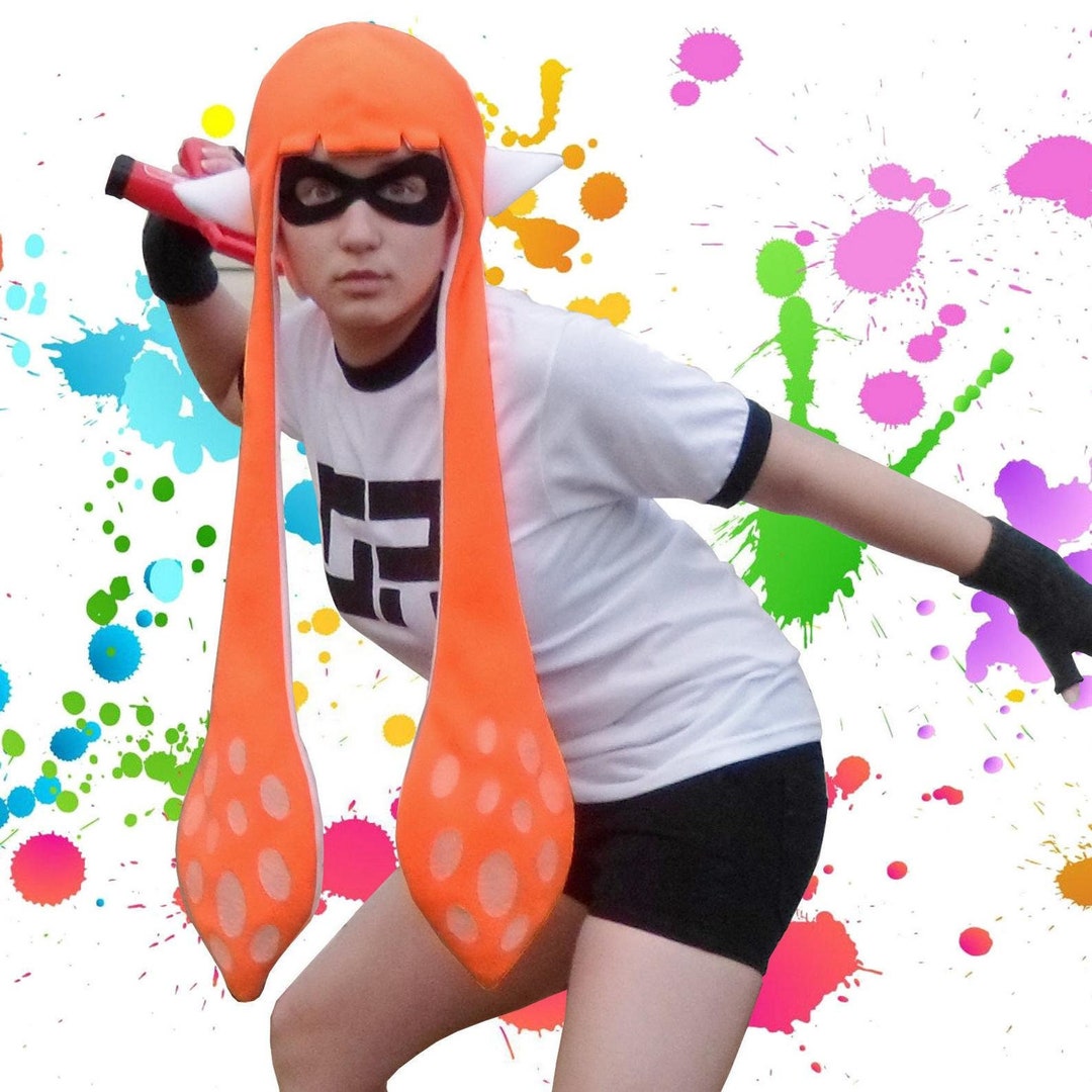 Splatoon Inkling Girl Hat / Squid Kids Wig - Etsy