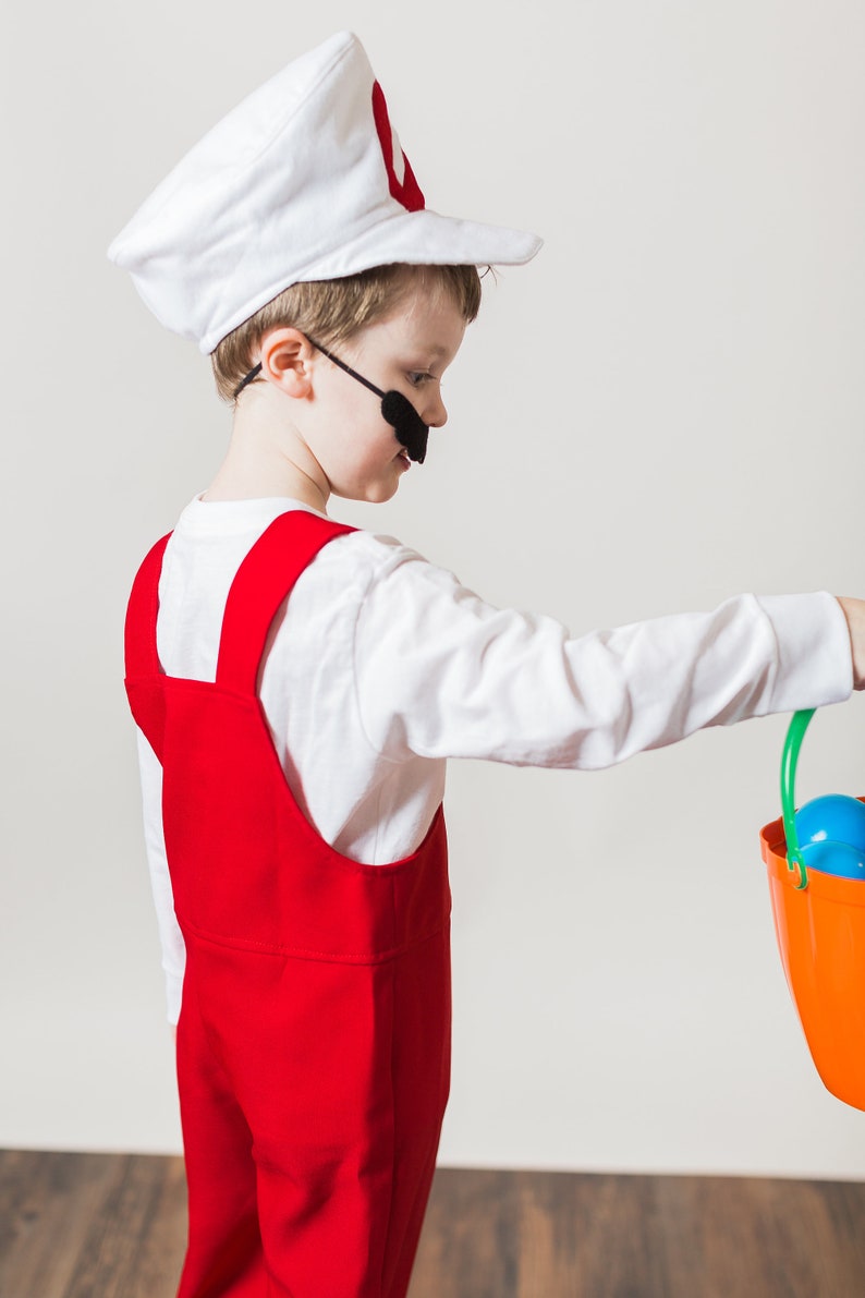 Fire Mario Costume 4-piece Set Mario Bros Party Outfit - Etsy