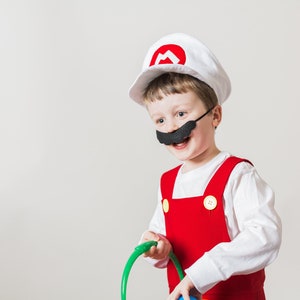 Fire Mario Costume 4-piece Set, Mario Bros Costume, Bubble Mario, Mario ...