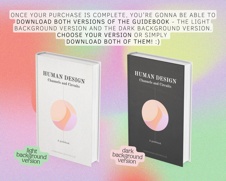 Human Design Guidebook Human Design Channels and Circuits - Etsy