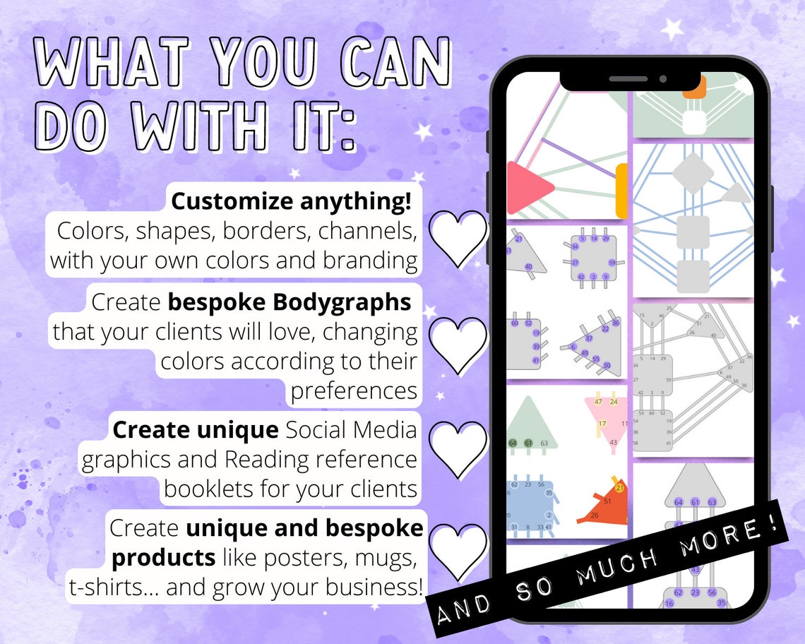 Human Design Bodygraph Template Gene Keys Social Media - Etsy