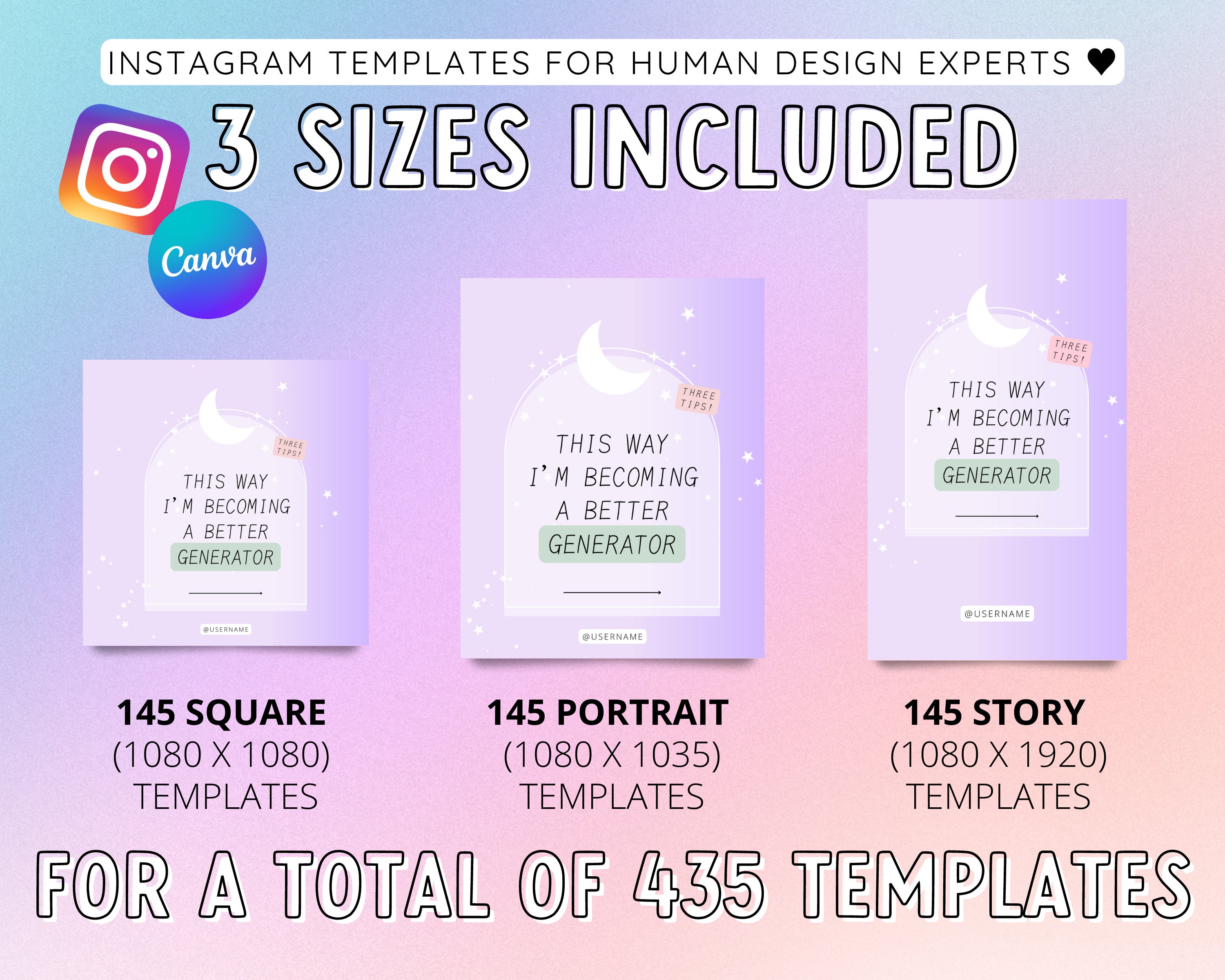 Human Design Template Human Design Instagram Human Design Canva Design ...