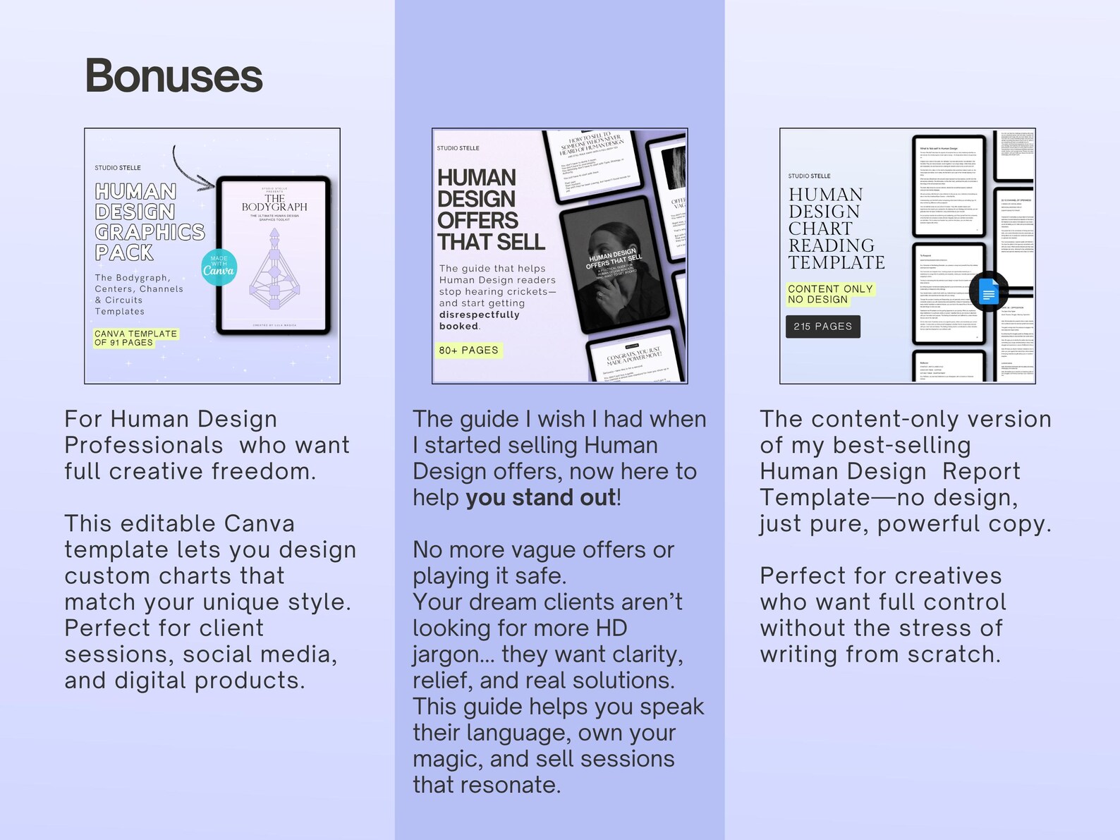 Human Design Canva Template Bundle: Report, Workbook, Instagram ...