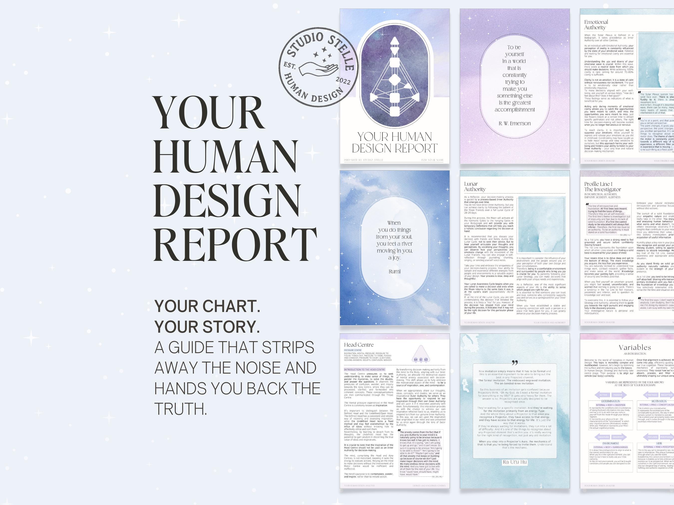 Personalized Human Design Reading & Bodygraph Report (digital Download) - Etsy