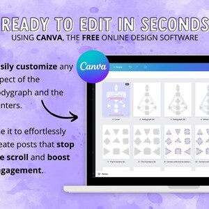 Human Design Bodygraph Template, Gene Keys, Social Media Template for ...