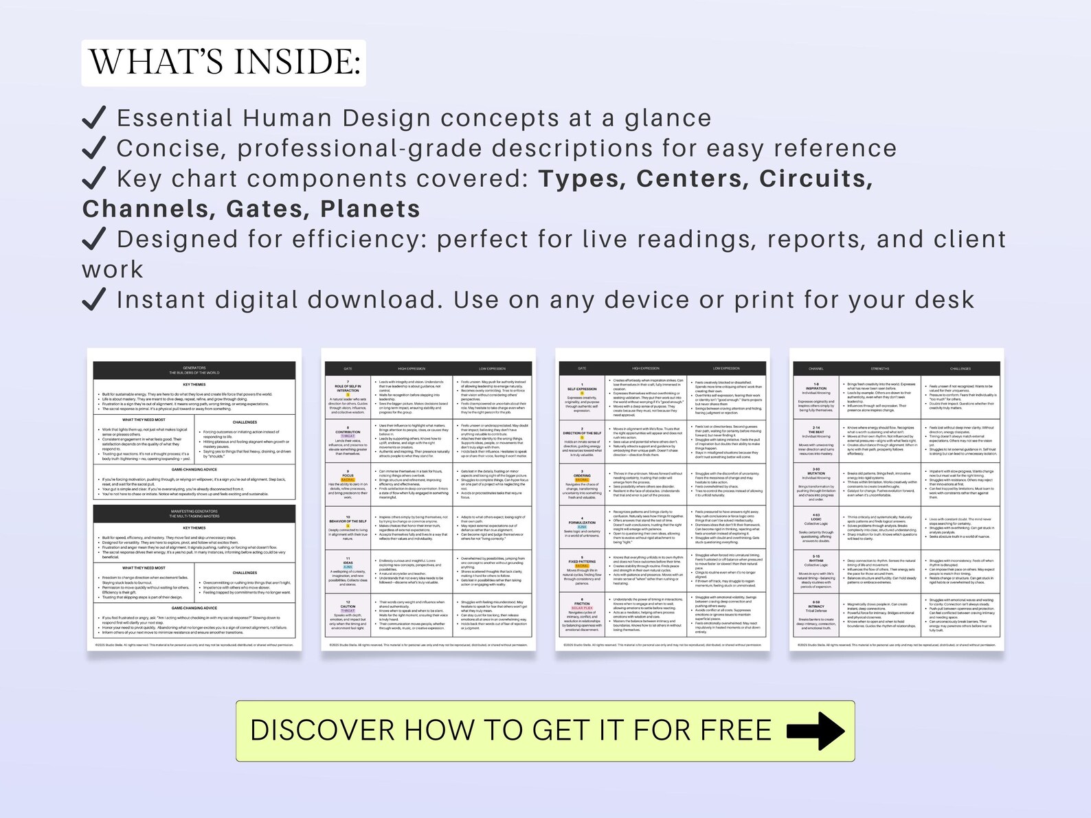 Human Design Cheat Sheet: Quick Reference Guide (digital) - Etsy