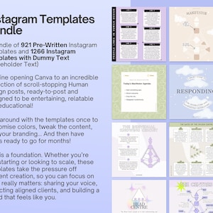 Human Design Canva Template Bundle: Report, Workbook, Instagram ...