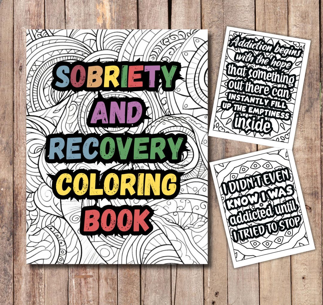 Printable Sobriety and Recovery Coloring Book – Addiction Recovery ...