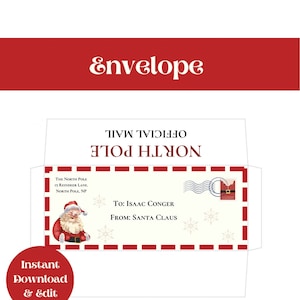 Letter From Santa BUNDLE | Instant Download | Personalized | Editable ...