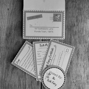 MINI Tooth Fairy Letter & Envelope Kit for Children | INSTANT Edit ...