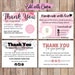 Small Business Thank You Cards Thank You for Your Order Package Inserts ...