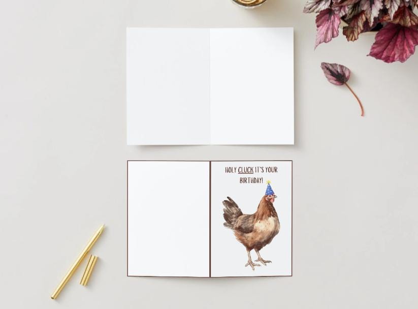 Birthday Card | Printable | Instant Download | Ready to Print | PDF ...