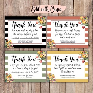 Small Business Thank You Cards | Thank You for Your Order | Package ...