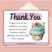 Small Business Thank You Cards | Bakery Shop Owner | Instant Download ...