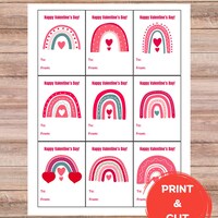 Mini Valentine Cards - Etsy