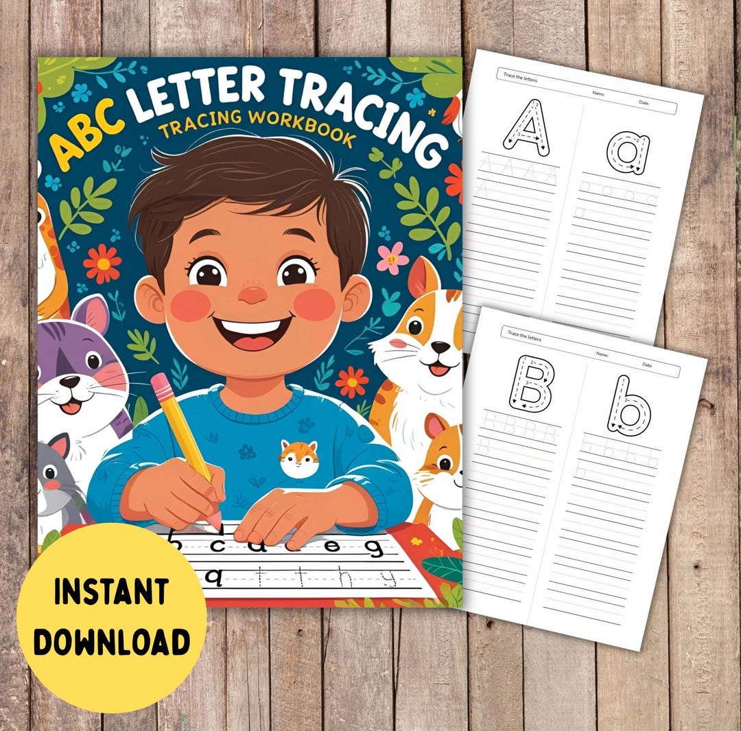 Printable ABC Letter Tracing Workbook for Kids | Writing Practice ...