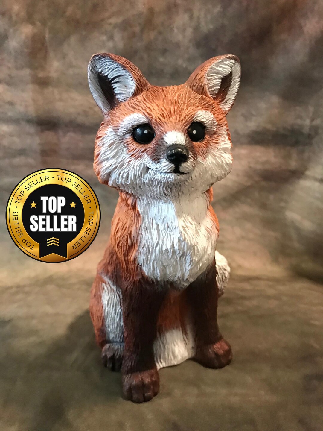 Latex Sitting Fox Concrete or Plaster Mold - TOP SELLER- Latex Mold - Etsy