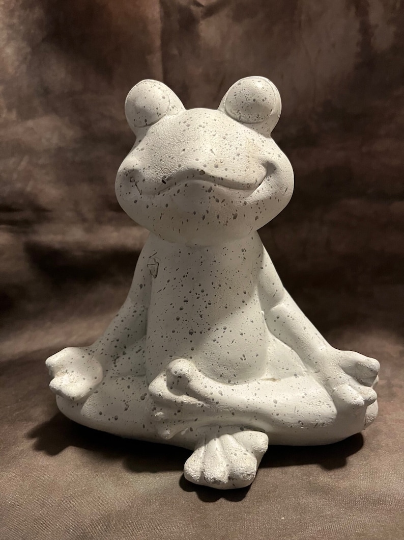 Latex Meditating Frog Concrete or Plaster Mold - Etsy
