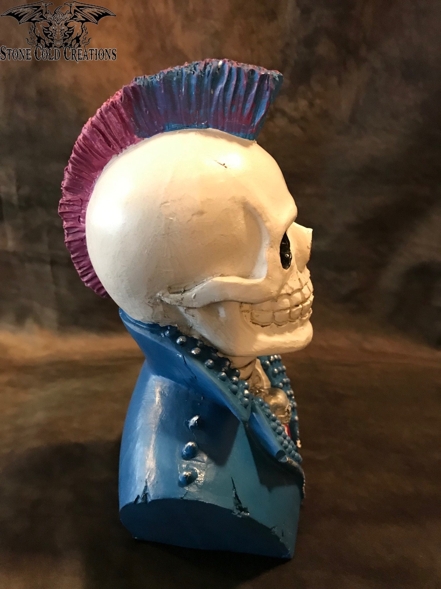 Latex Punk Guy Skeleton Concrete or Plaster Mold - Etsy