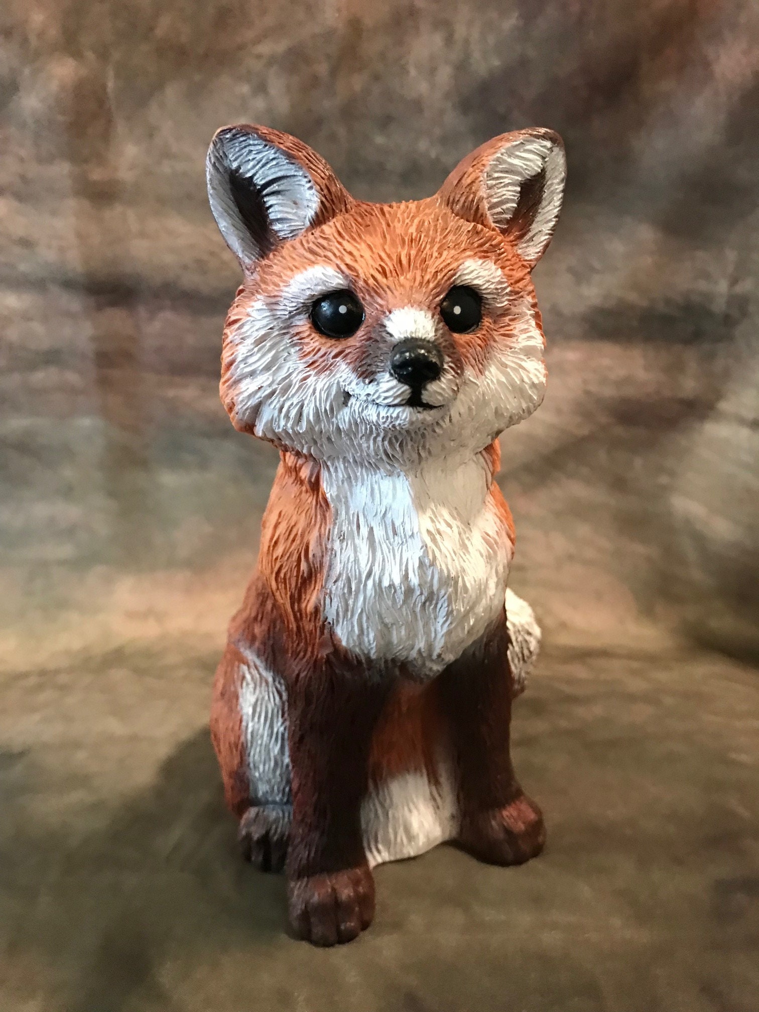Latex Sitting Fox Concrete or Plaster Mold - Etsy