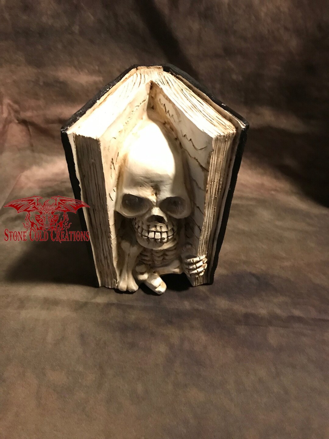 Latex Only Skull Spell Book Concrete or Plaster Mold - Etsy