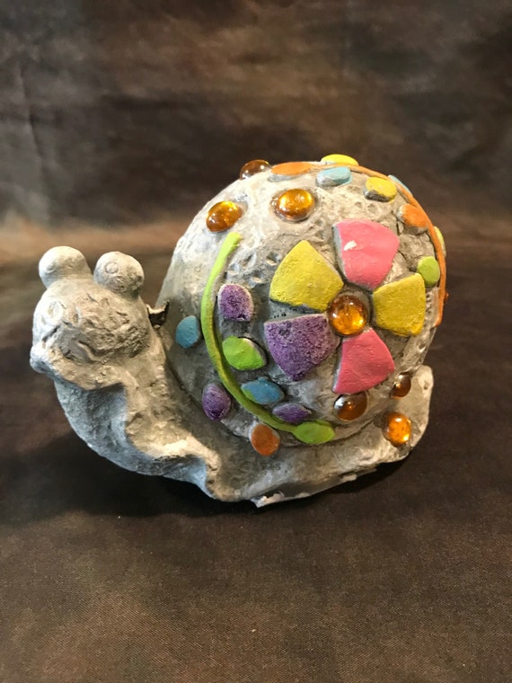 Latex Gem Snail Concrete or Plaster Mold - Etsy