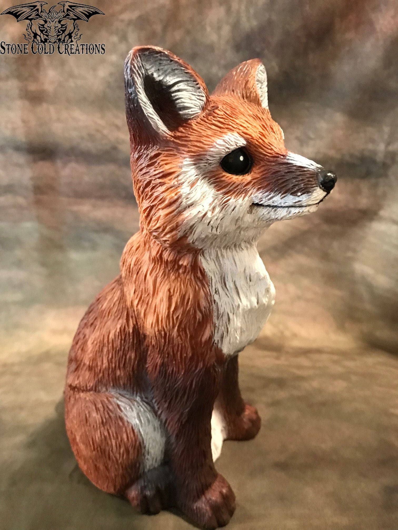 Latex Sitting Fox Concrete or Plaster Mold - Etsy