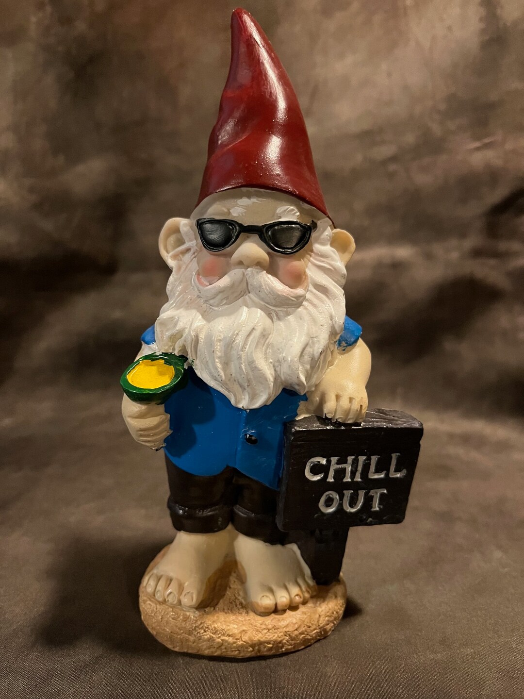 Latex Chill Out Gnome Concrete or Plaster Mold - Etsy