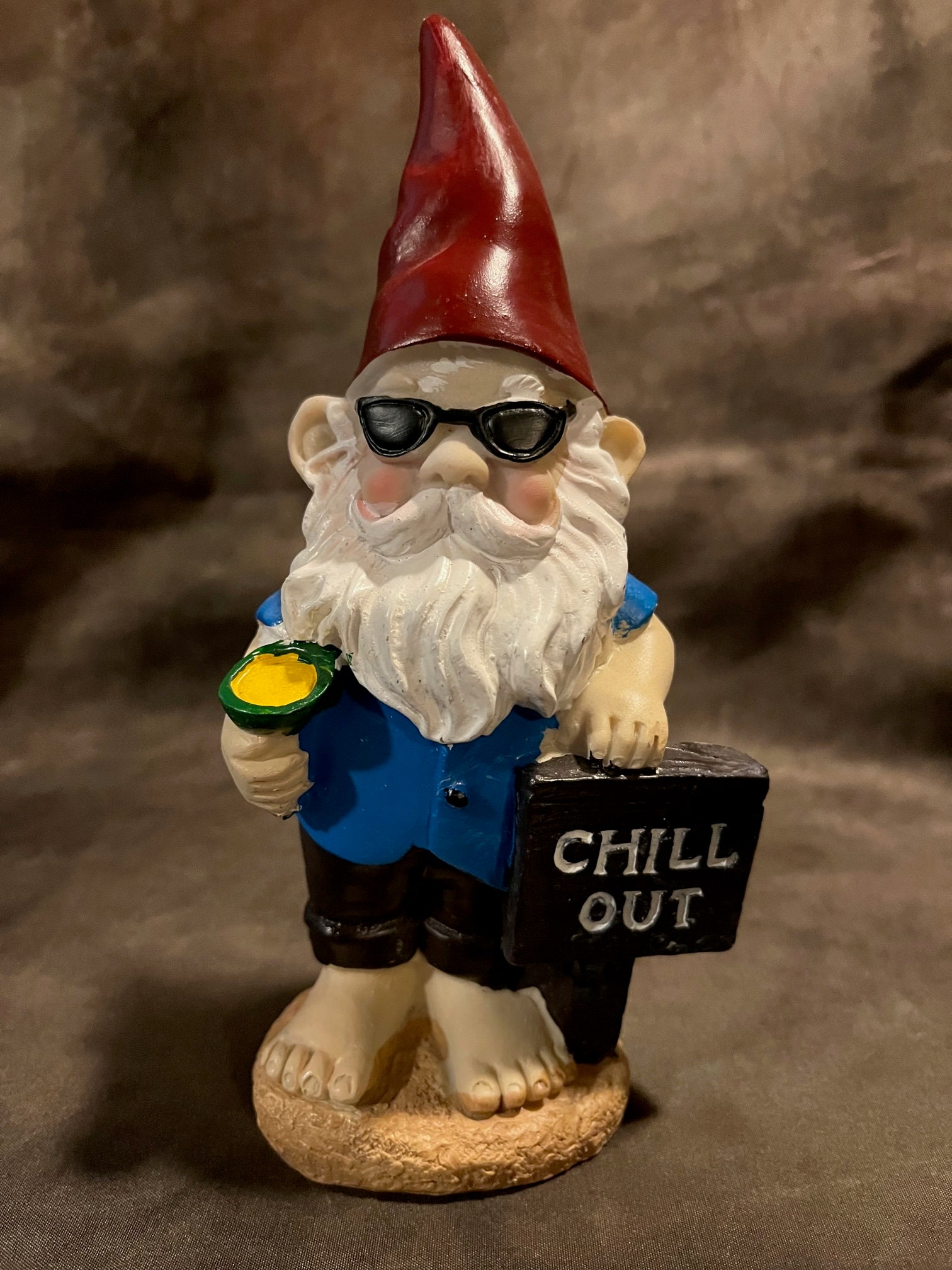 Latex Chill Out Gnome Concrete or Plaster Mold - Etsy