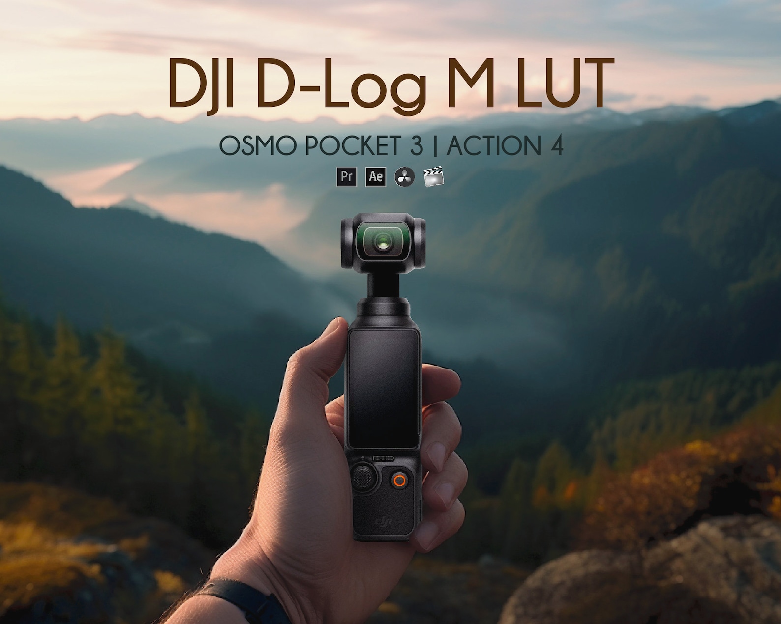 Cinematic LUT for DJI D-log M Footage | OSMO Pocket 3, Action4, Mini 4 ...