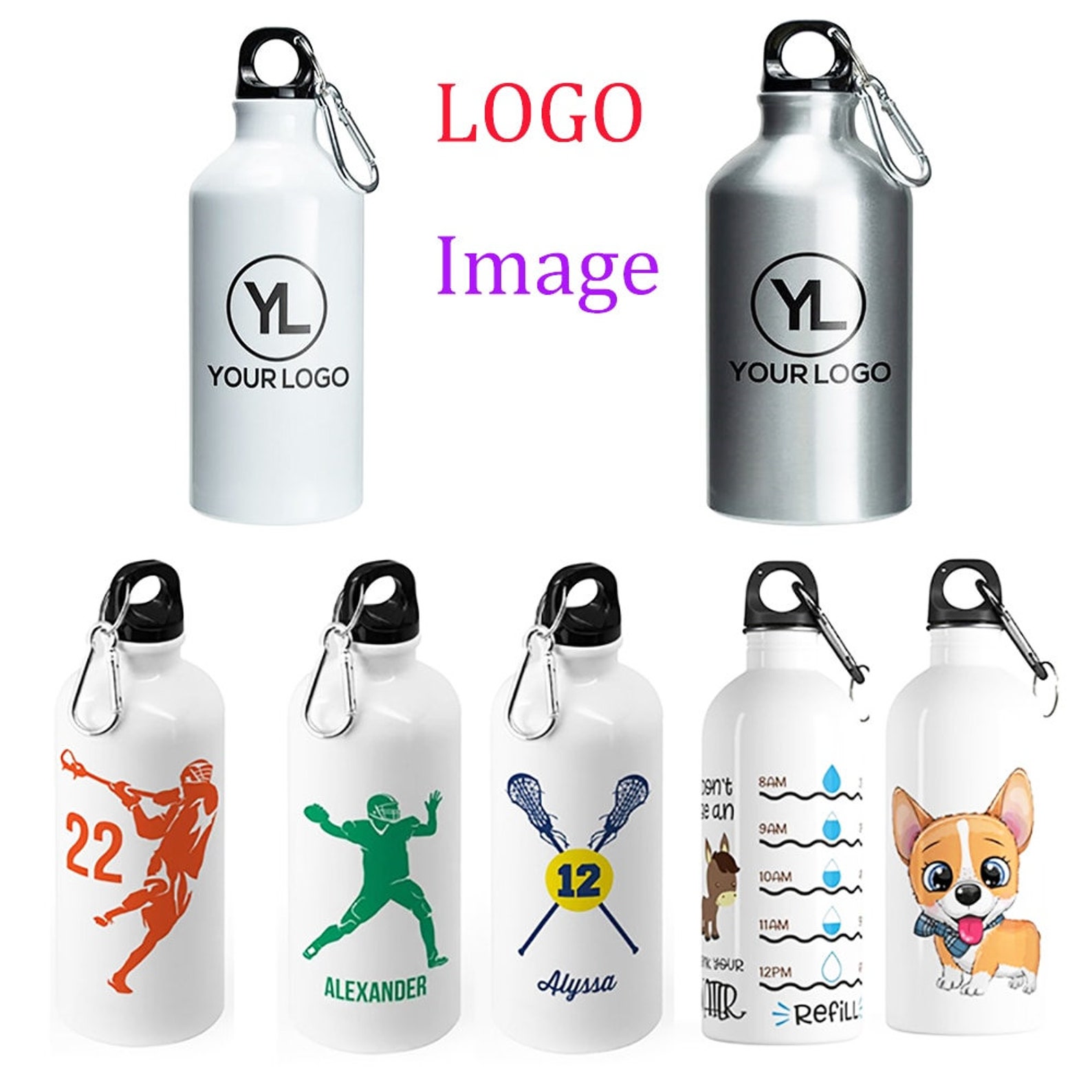 New Cute Special Creative Water Bottle Custom Made Jar Prints Water ...