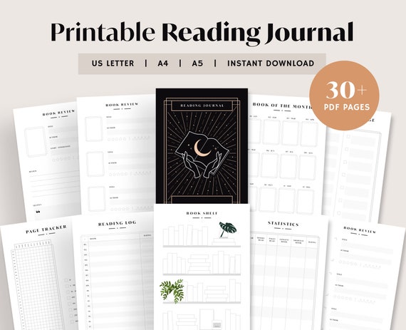 Reading Tracker Bundle Printable Reading Log Journal Book Etsy 2025