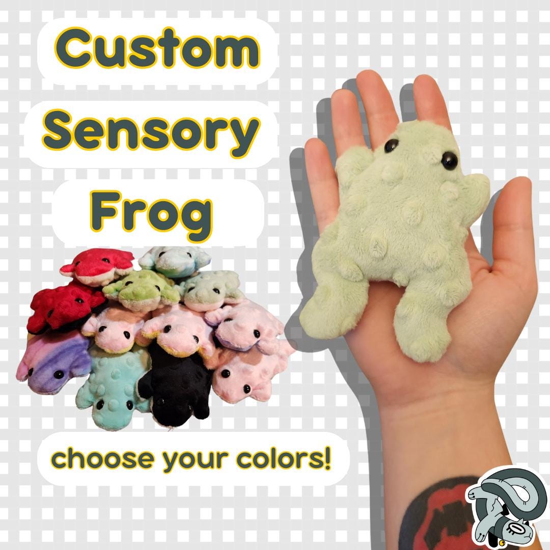 Custom Sensory Frog Handmade - Etsy