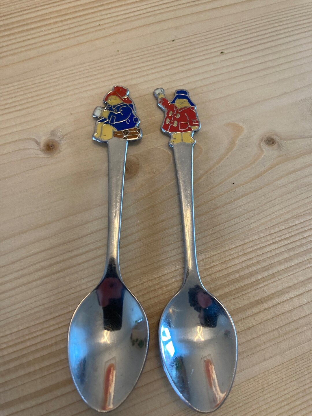 Set of Two Paddington Bear Spoons Teaspoon Spoon Children's Cuttlery P ...