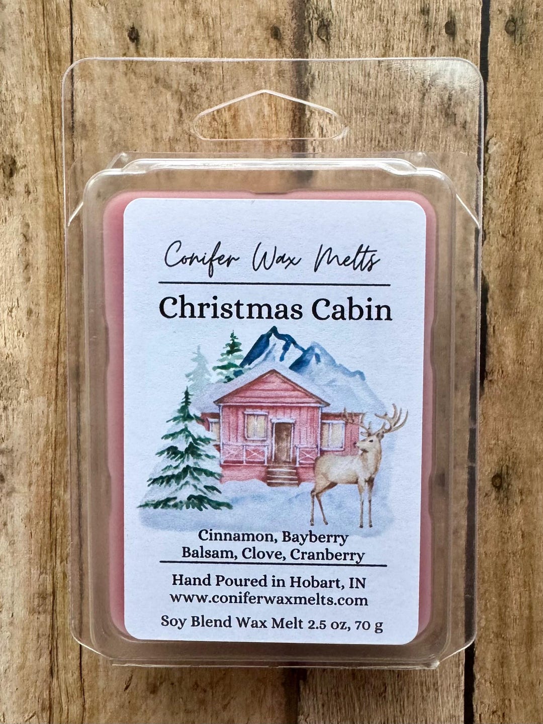 Christmas Cabin Wax Melt Clamshell / Strong Scented Wax Melts ...