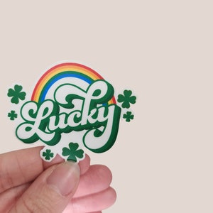 Lucky Rainbow Sticker - Etsy