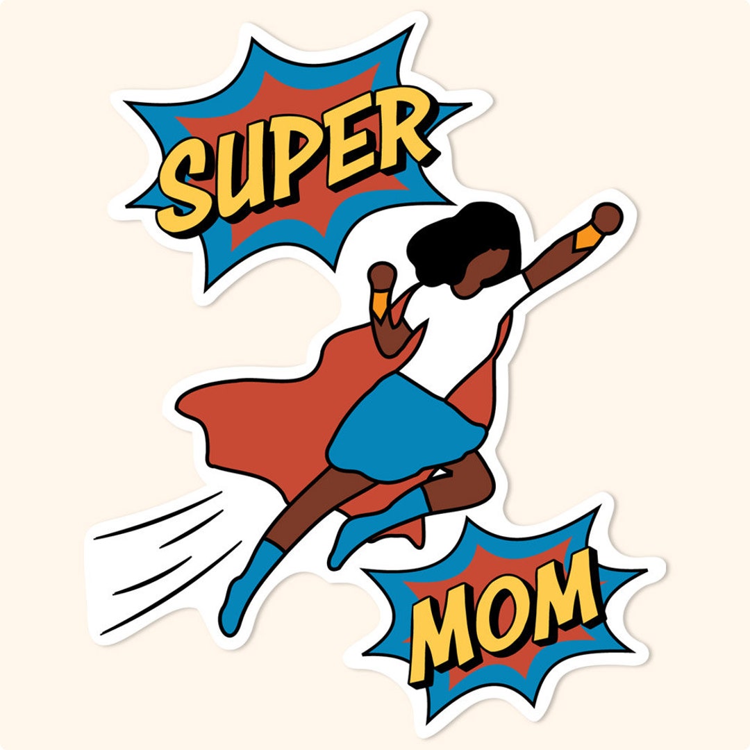Super Mom 1 Sticker - Etsy
