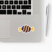 Candy Yellow Purple Stripe Sticker - Etsy